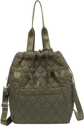 Generic Sac &agrave; bandouli&egrave;re en nylon de couleur unie avec sangle r&eacute;glable pour le travail, les voyages et un usage quotidien, Vert, 480.00x260.00x220.00mm/18.9x