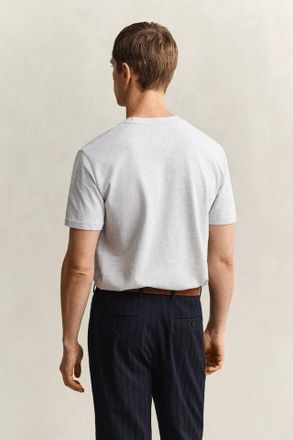 GANT T-Shirt TONE PIQUE Regular fit mit Rundhalsausschnitt