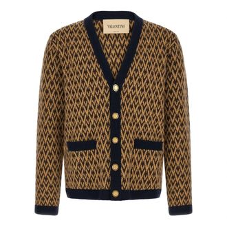 Valentino Garavani Toute la V Cardigan - - Knitwear - Herren - Mehrfarbig - M