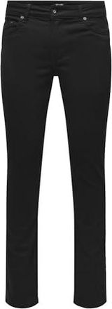 Only & Sons Onsloom Slim Jax Stayb 9242 A14 DNM Noos, Jean Noir, 33W x 30L Homme