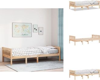 vidaXL Vidaxl - Lit pour enfants sans matelas 90x190 cm bois de pin massif - Lit Pour Enfant - Lits Pour Enfants - Lit Simple - Lit Mi-hauteur Pour Enfants