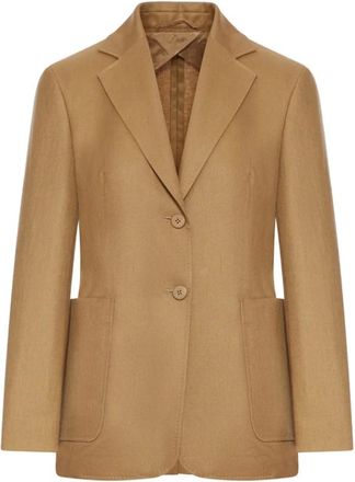 Max Mara Femme, Vestes, Brun, Taille: 38 FR Jacket Max Mara