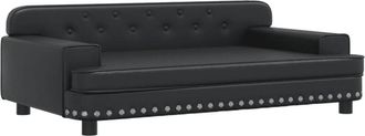 vidaXL Kindersofa Schwarz 90x53x30 cm Kunstleder - Vidaxl