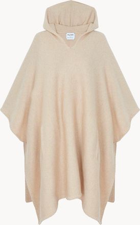 Kujten Poncho à capuche cachemire jacquard, 4 fils - Poncho Garance