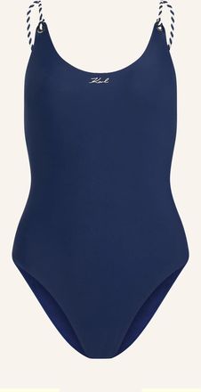 Karl Lagerfeld Badeanzug blau