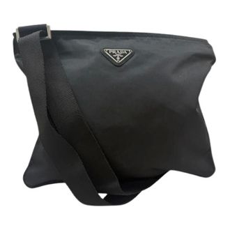 Prada Sac bandouli&egrave;re Pre-owned en nylon Tessuto - Femme - Pre-owned - Noir - Taille: ONE Size
