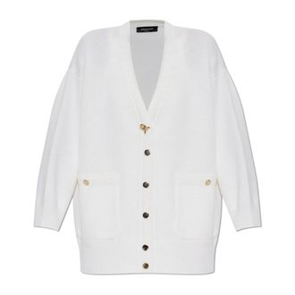 Fabiana Filippi Wollstrickjacke mit Taschen - - Knitwear - Damen - Wei&szlig; - XS