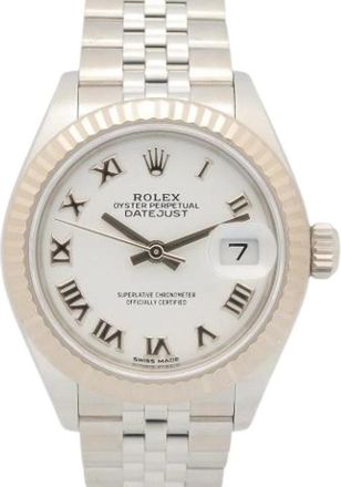 Rolex Pre-owned Datejust 28 - Femme - Pre-owned - Blanc - Taille: ONE Size