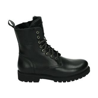 Panama Jack Sportliche Schwarze Ledersneakers Frisia Igloo B3 - - Shoes - Damen - Schwarzk - 40 EU