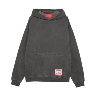 Vision Of Super Patch Stn Hoodie - - Sweatshirts & Hoodies - Herren - Grau - S