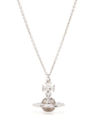 Vivienne Westwood collier en cha&icirc;ne &agrave; pendentif Orb - Argent
