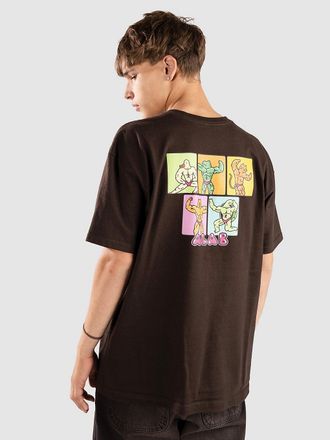 A.Lab Hit The Gym Boxy T-Shirt dark chocolate