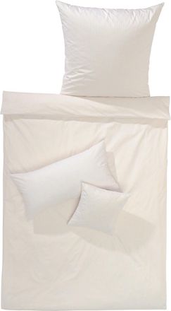 Lorena Feinflanell warme Winter Bettw&auml;sche Streifen Daphne 100% Baumwolle gestreift (Bahama beige, Garnitur 155 x 220 cm + 80 x 80 cm)