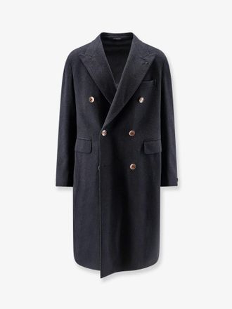 Tagliatore Unlined virgin wool and cashmere coat - TAGLIATORE - gender_Man
