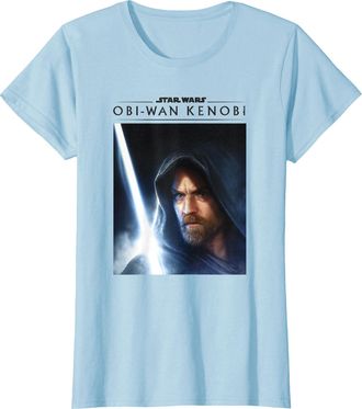 Star Wars Obi-Wan Kenobi Big Face Lightsaber Poster T-Shirt