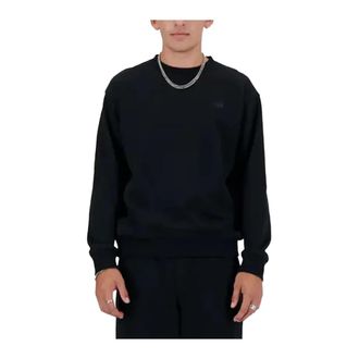 New Balance French Terry Crewneck Schwarz Minimalistischer Stil - - Sweatshirts & Hoodies - Herren - Schwarzk - L