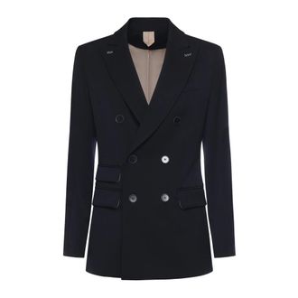 Max Mara Doppelreihiger Blazer - - Jackets - Damen - Blau - M