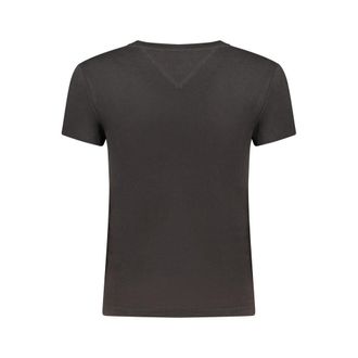 Tommy Hilfiger Logo-Embroidered Cotton T-Shirt - Black