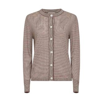 Blanca Vita Femme, Pulls, Brun, Taille: 40 FR Cardigan Ray&eacute;