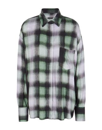8 by YOOX PRINTED VISCOSE OVERSIZE SHIRT