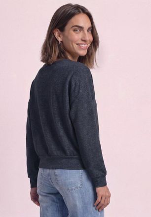 Street One Langarmshirt aus Jersey in Unifarbe