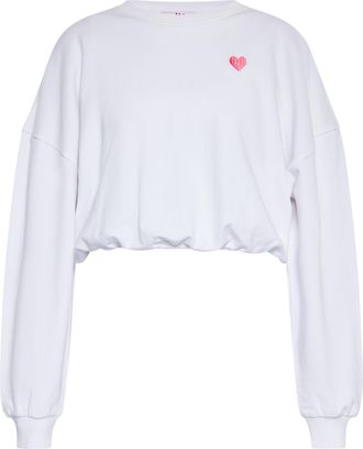 Mymo Sweatshirt Damen weiss