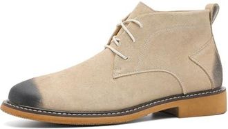 Generic Bottes habill&eacute;es pour Hommes en Cuir PU su&eacute;d&eacute; | Bottines Oxford Chukka &agrave; Lacets | Chaussures &eacute;l&eacute;gantes Confortables pour Affaires, Travail et Mode d&eacute;c