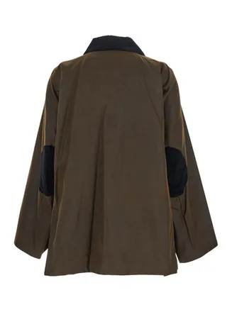Toteme Womens Jacket With Corduroy Collar Brown Organic Cotton Coat