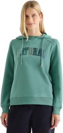 Cecil 3017055 Sweat à Capuche avec Inscription, Jewel Green, XS Femme