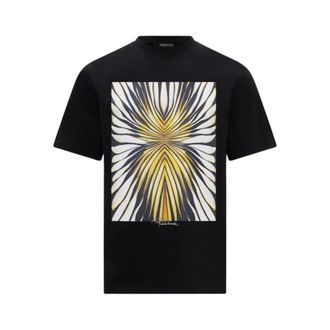 Roberto Cavalli Artistic Print T-Shirt - - Tops - Herren - Schwarzk - XL