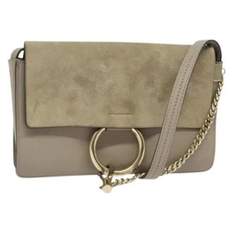Chlo&eacute; Pre-owned Faye Shoulder Bag - Femme - Pre-owned - Gris - Taille: ONE Size