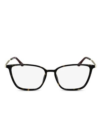 Lacoste lunettes de vue &agrave; monture carr&eacute;e - Marron