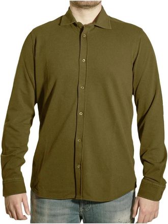 Circolo 1901 Gr&uuml;nes Langarmhemd - - Shirts - Herren - Gr&uuml;n - L
