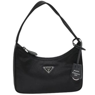 Prada Sac bandouli&egrave;re en nylon Pre-owned - Femme - Pre-owned - Noir - Taille: ONE Size