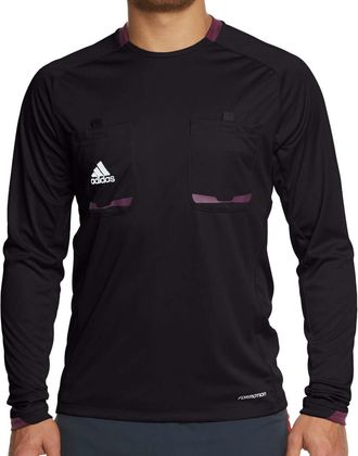 adidas Herren lang&auml;rmliges Schiedsrichter Trikot Referee 12, Black/Purple Beauty F10, XL, X10201