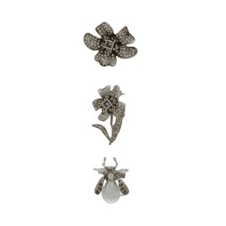 Dansk Copenhagen Broche Fleur Tracey 3 en 1 - Femme - Accessoires - Gris - Taille: ONE Size