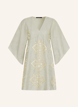 Greek Archaic Kori Strandkleid Lefkada Mit Glitzergarn Und 3/4-Arm grau