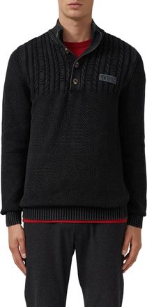 s.Oliver Strukturmix-Troyer aus Baumwolle mit Garment Dye