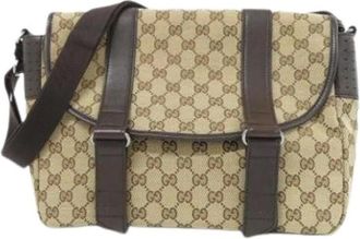 Gucci unisex, Pre-owned, Beige, Taille: ONE Size Sac bandouli&egrave;re en toile Pre-owned