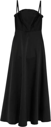 Roland Mouret Maxikleid mit Kristallverzierung - Schwarz