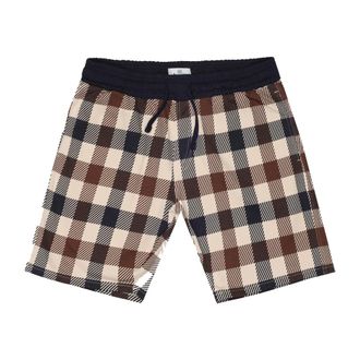 Aquascutum Club Check Kurze Hose in Marineblau - - Swimwear - Herren - Mehrfarbig - M