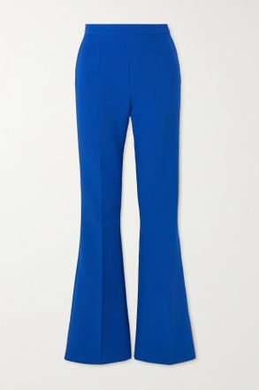 SAFiYAA Pantalon Évasé En Crêpe Stretch Alexa - Bleu