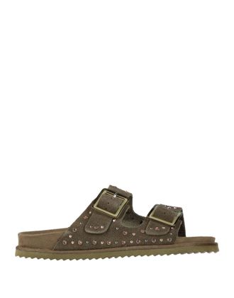 Colors Of California TWO BUCKLE SANDAL WITH STUDS