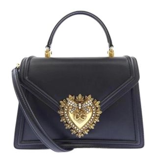Dolce & Gabbana Pre-owned Devotion Leder Tasche - - Pre-owned - Damen - Schwarzk - ONE SIZE