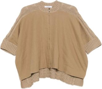 Max Mara Femme, Pulls, Beige, Taille: 36 FR Cardigan en fil de lin