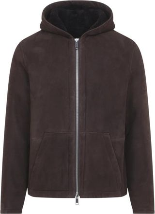 Yves Salomon Kapuzenjacke - - Jackets - Herren - Braun - L