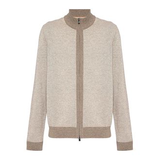 HUGO BOSS Homme, Pulls, Beige, Taille: M Balonso Zip Cardigan