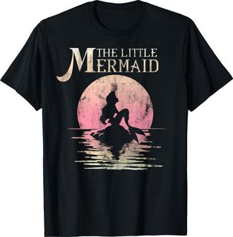 Disney Die kleine Meerjungfrau Ariel Rock Moon Silhouette T-Shirt T-Shirt