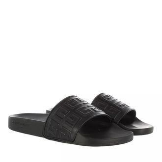 Givenchy Sandalen - 4G Flat Sandals Leather - Gr. 40 (EU) - in Schwarz - f&uuml;r Damen