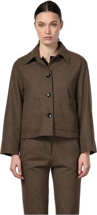 Mason's Rosie Flanell Jersey Jacke - - Jackets - Damen - Braun - M
